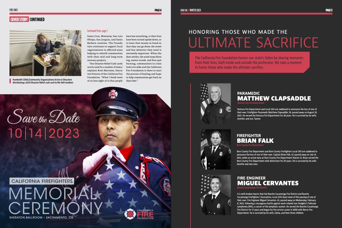 Fire Lines Newsletter - Winter 2022/23 | California Fire Foundation